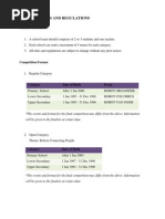WRO Season 2025 Changes and Important Rules | PDF | Camera | Robot