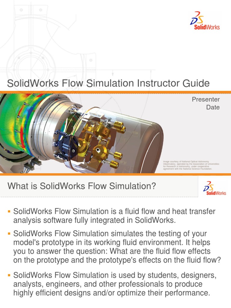 SolidWorks Flow Instructor Guide | PDF | Heat Transfer | Fluid Dynamics