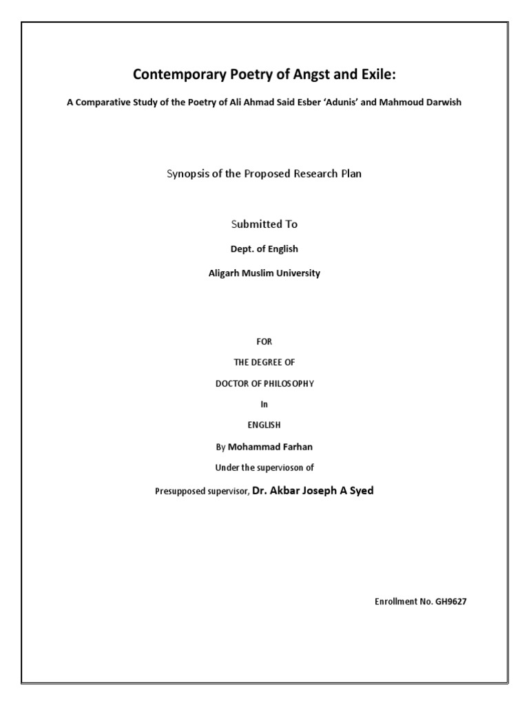 Proposal | Poetry | Philosophical Science