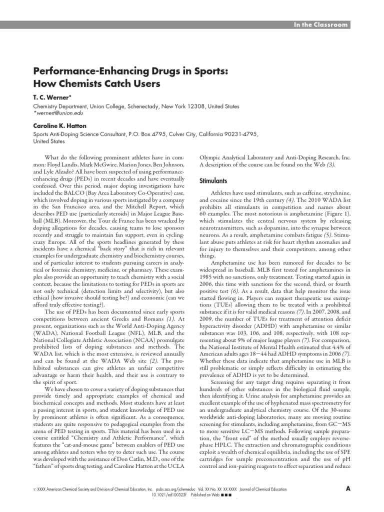 Doping Detection | PDF | Gel Electrophoresis | Mass Spectrometry