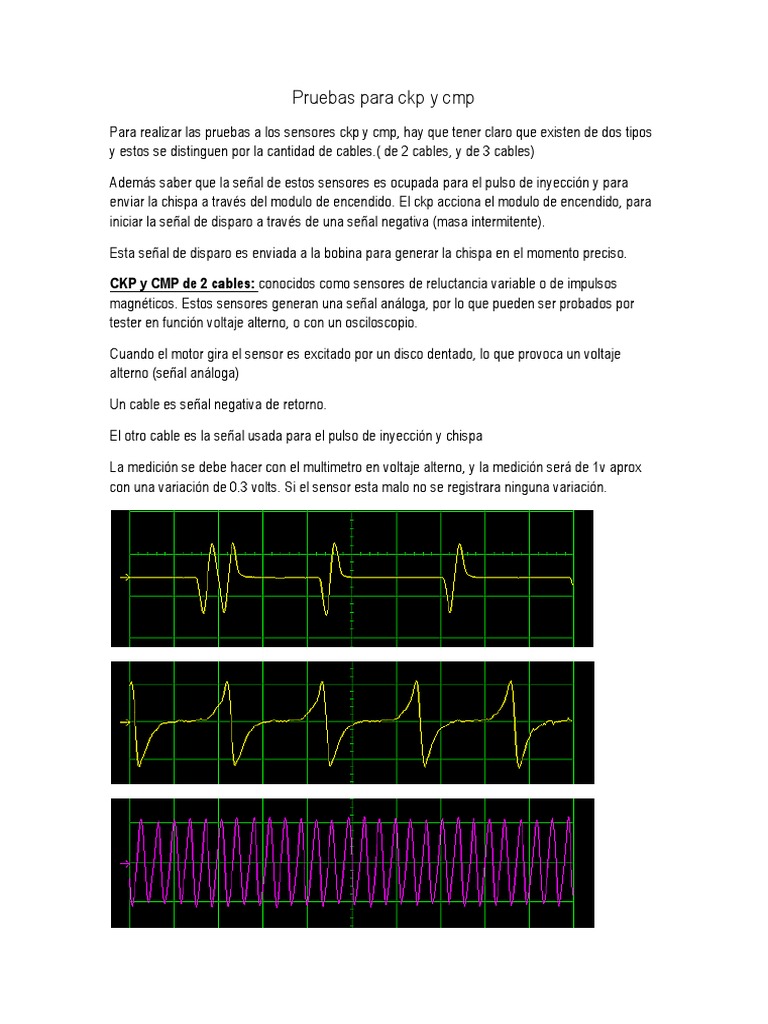 Mediciones CKP y CMP | PDF | Sensor | Bienes manufacturados