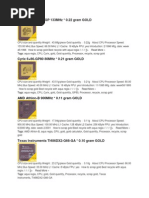 Gold Content List in CPU Chips | PDF | Integrated Circuit | Central ...