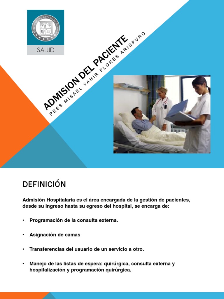Admision Del Paciente | PDF | Hospital | Historial médico