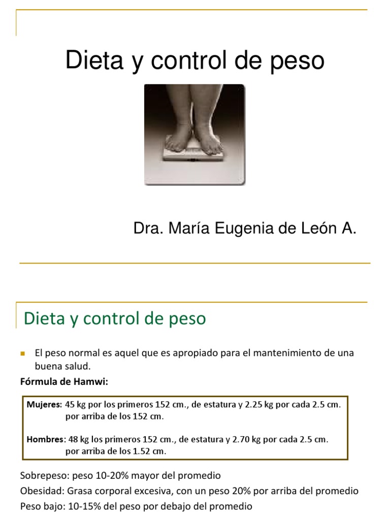 Dieta y Control de Peso | PDF | Obesidad | Tejido adiposo