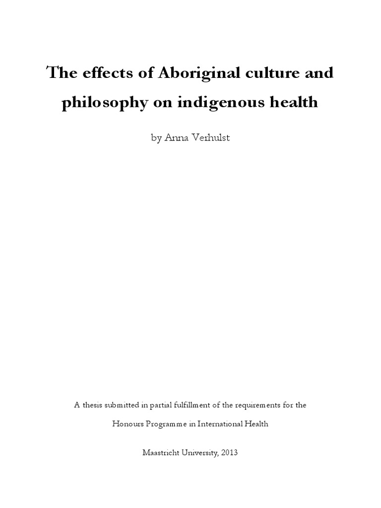 Thesis Honours Programme | PDF | Indigenous Australians | Alternative ...