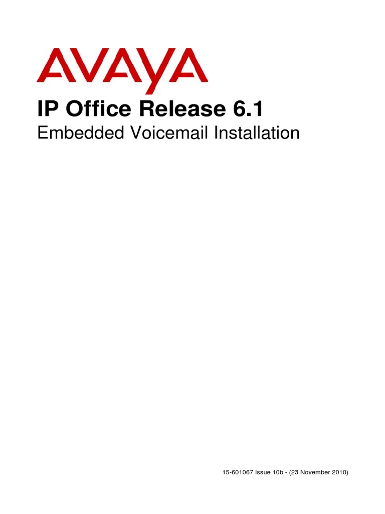 Embedded Voicemail Installation en | PDF | Voicemail | Email