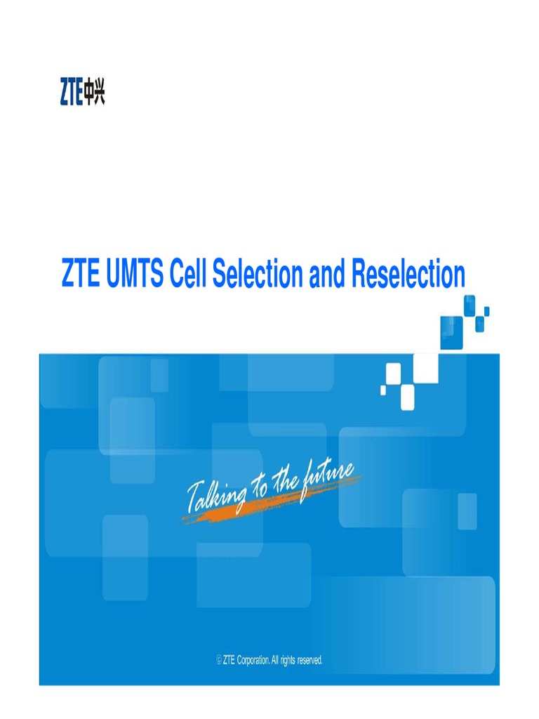 ZTE UMTS PLMN & Cell Selection Guide | PDF | Decibel | Telecommunications