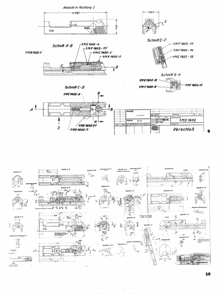 Walther P38 Blueprints - Incomplete