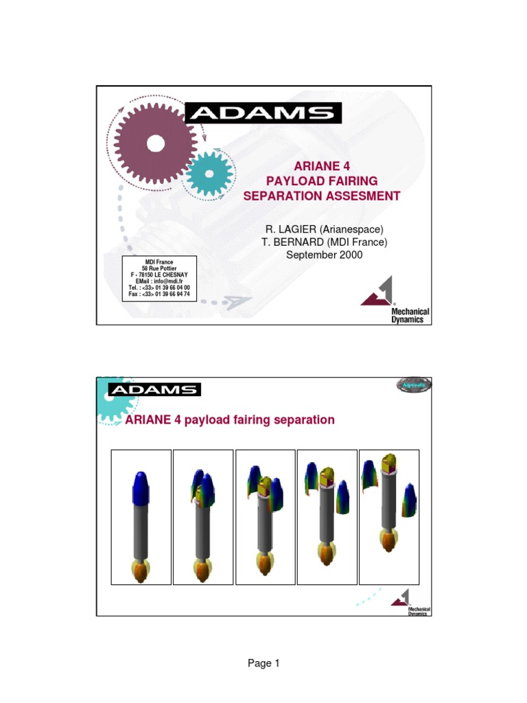 Arianespace Payload Separation | PDF | Simulation | Correlation And ...