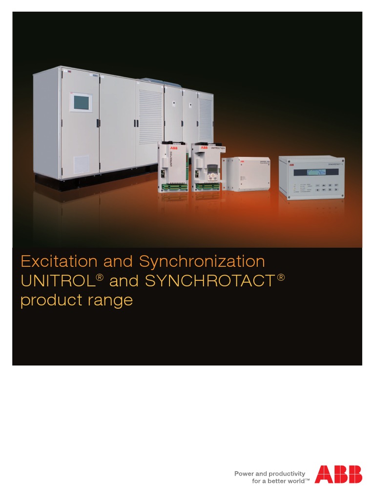 Excitation and Synchronization: Unitrol and Synchrotact Product Range | PDF | Alternating ...