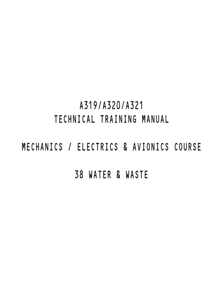 A320 Potable Water System Overview | PDF