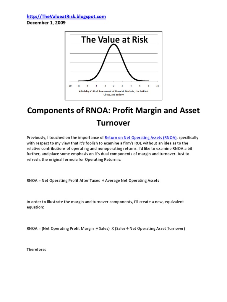 Components of RNOA - Profit Margin and Asset Turnover | Revenue ...