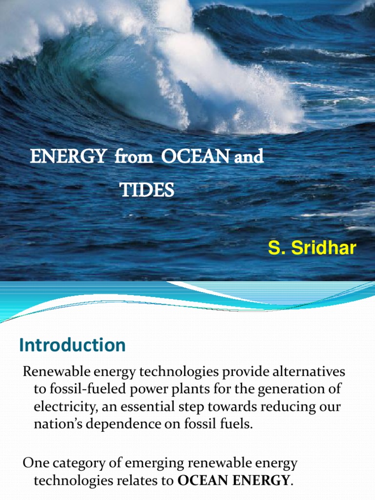 Harnessing Energy from Ocean Tides | PDF | Tide | Wind Power