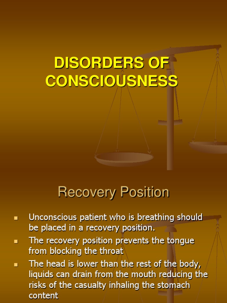 Consciousness Disorders: Treatment Guide | PDF | Cardiopulmonary ...
