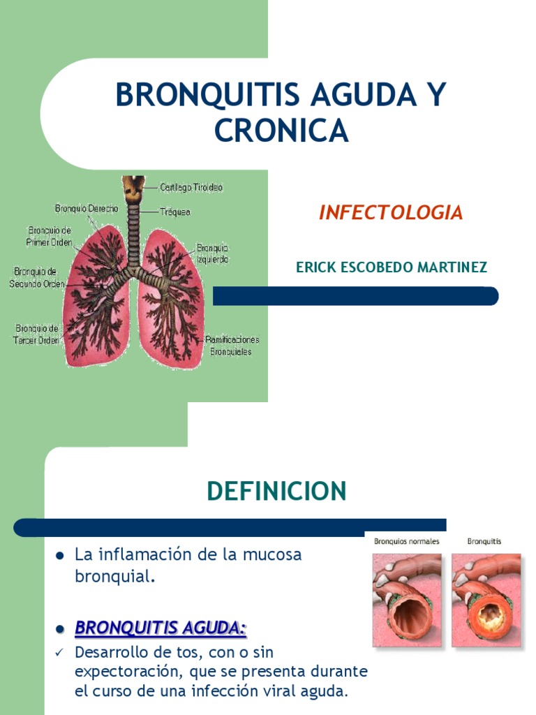 Guía de Bronquitis: Aguda y Crónica | PDF | Tos | Enfermedad pulmonar ...