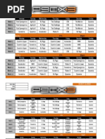 P90X3 Calendar Classic | PDF | Sports