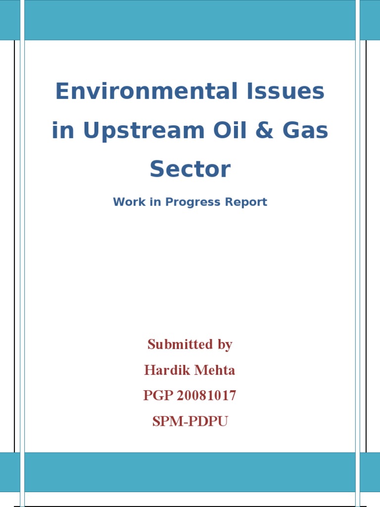 Environmental Issues in Upstream Oil & Gas Sector | PDF | Casing ...