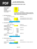 EuroCode - Wind Load Calculation | PDF | Wind Speed | Wound