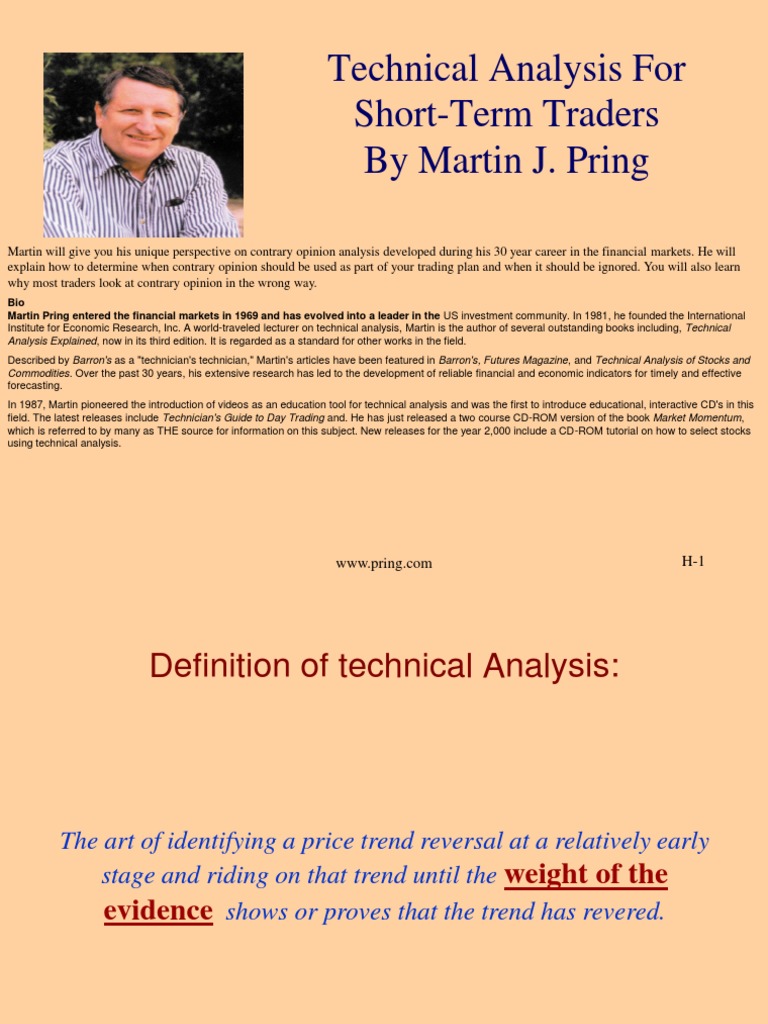 Technical Analysis For Short-Term Traders by Martin J. Pring | PDF ...