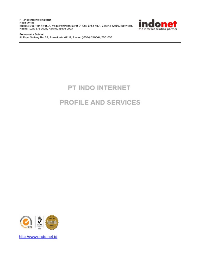 PT Indointernet (IndoNet) Profile and Services - An Overview of ...