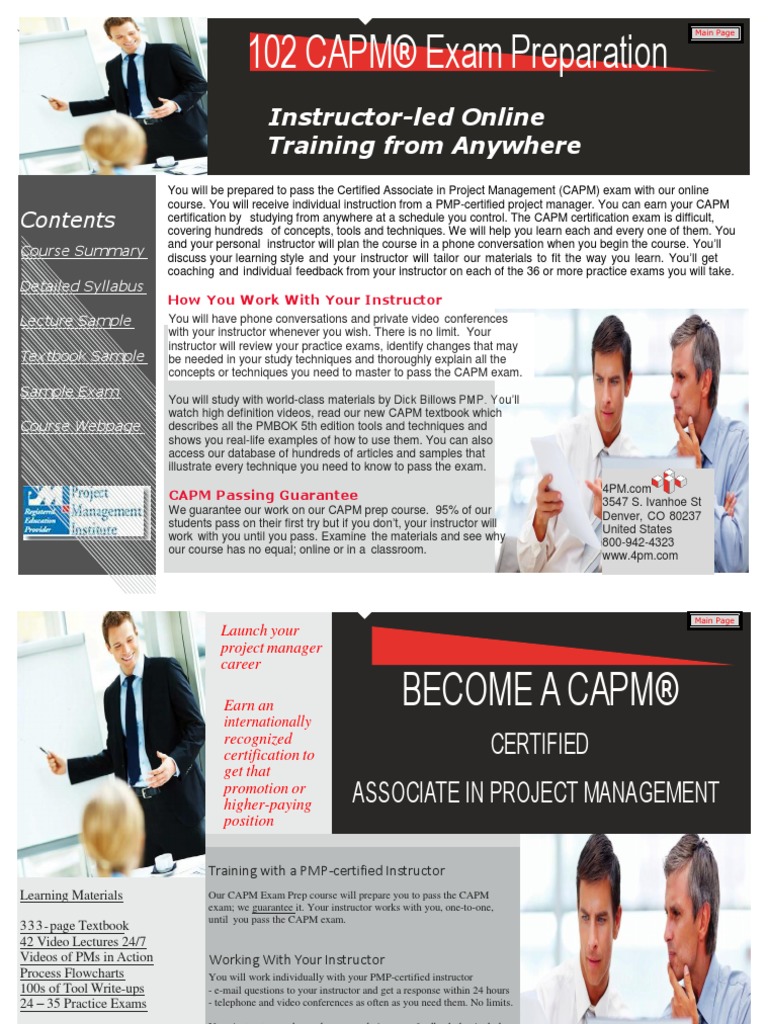 102 CAPM Exam Preparation | PDF | Test (Assessment) | Project Management