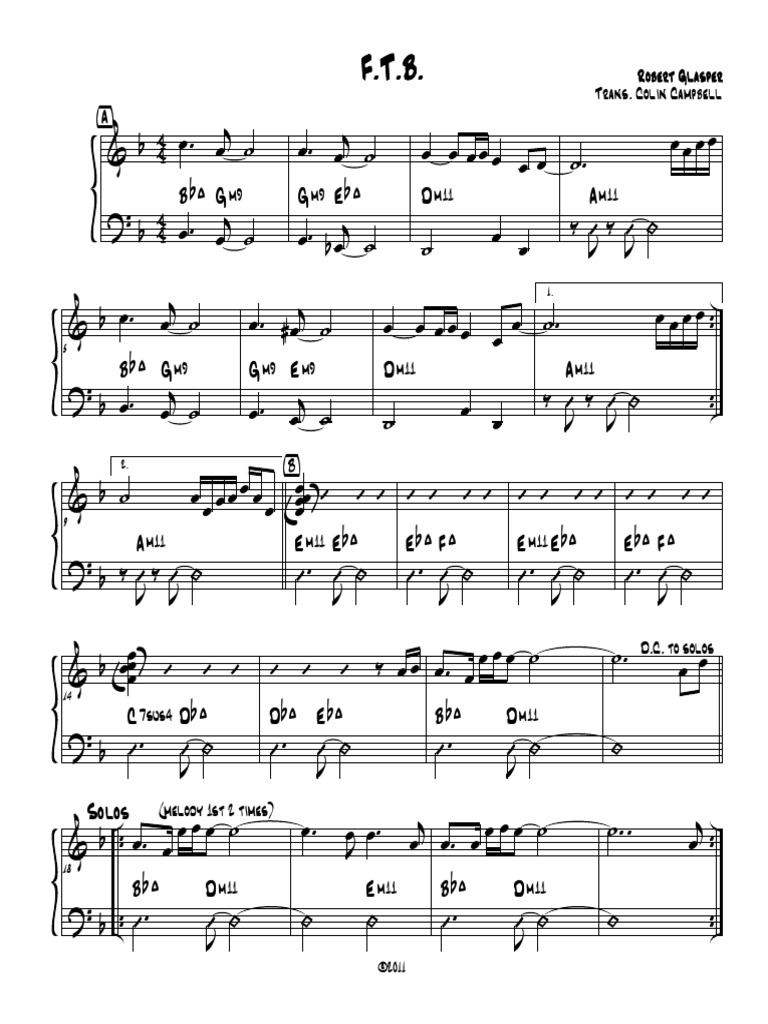 Robert Glasper - FTB | PDF