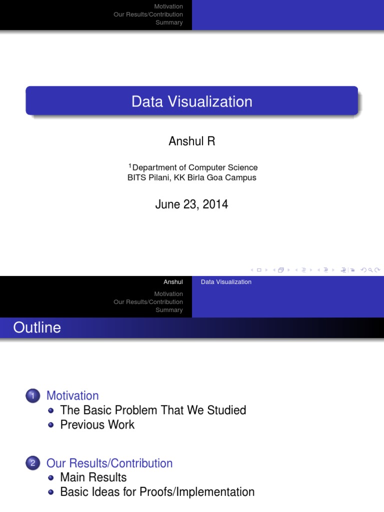 Data Visualization: Anshul R | PDF | Computer Science | Cognition