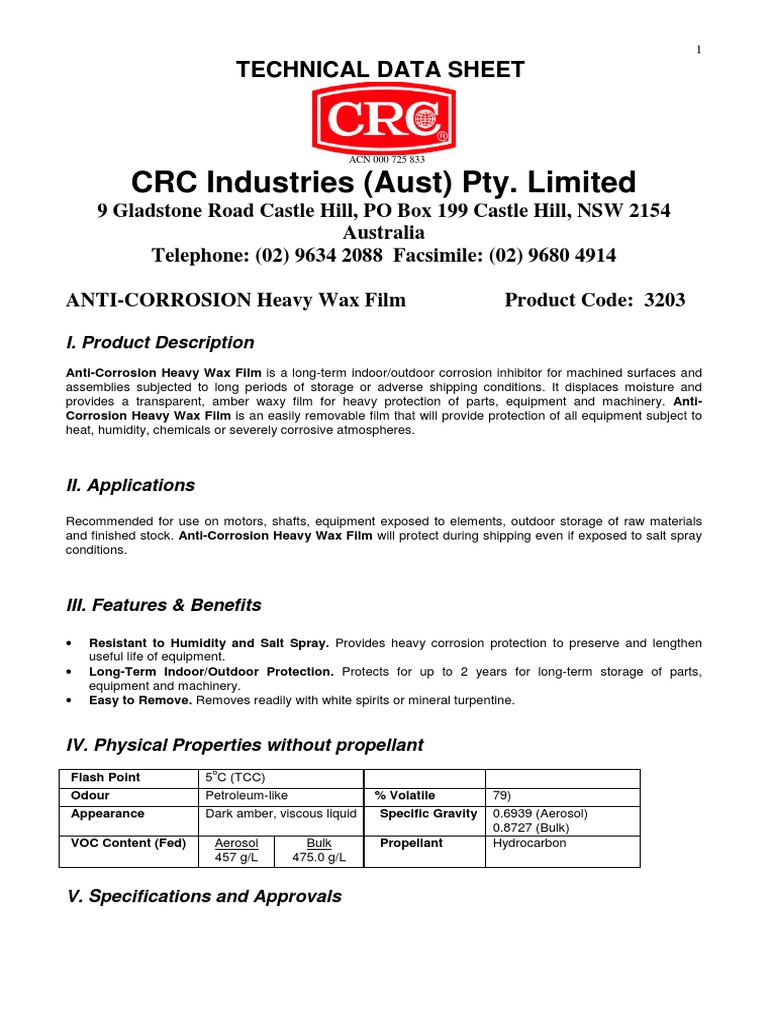 Anti-Corrosion Heavy Wax Film Guide | PDF | Corrosion | Electricity
