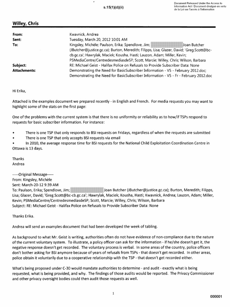 Public Safety ATIP Response: Lawful Access | PDF