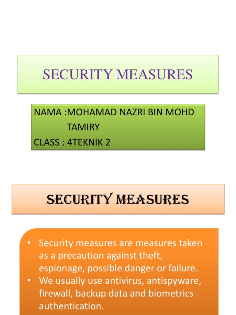 Security Measures | PDF | Spyware | Antivirus Software