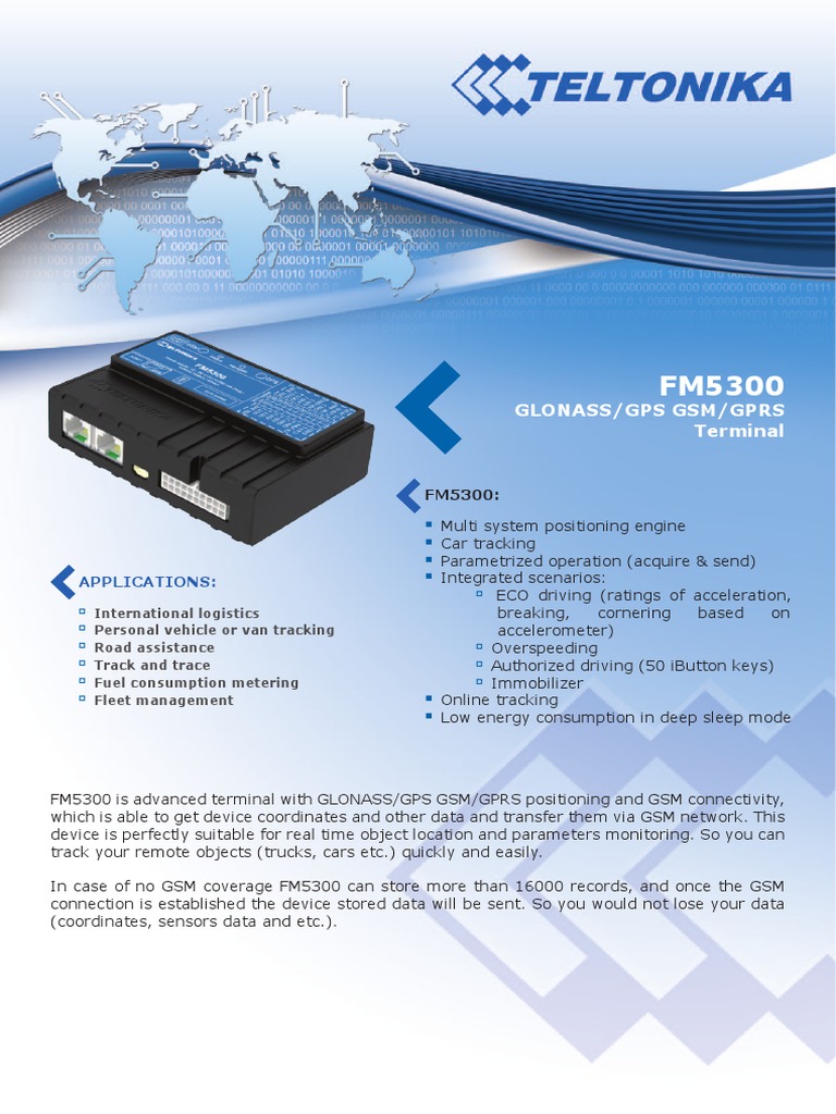 FM53-EN-version1.04 - Teltonika | PDF | General Packet Radio Service | Gsm