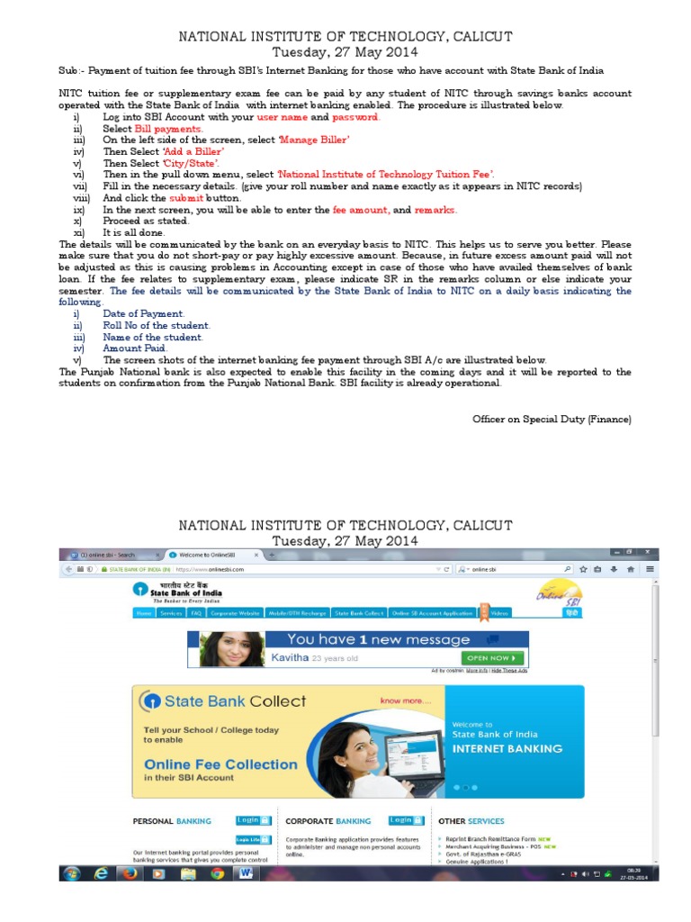 National Institute of Technology, Calicut Tuesday, 27 May 2014 | PDF ...