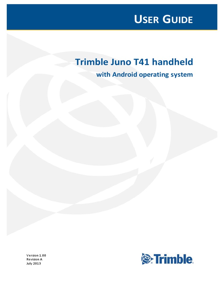 Juno T41 Android UserGuide Rev1 | PDF | Wireless | Electrical Engineering