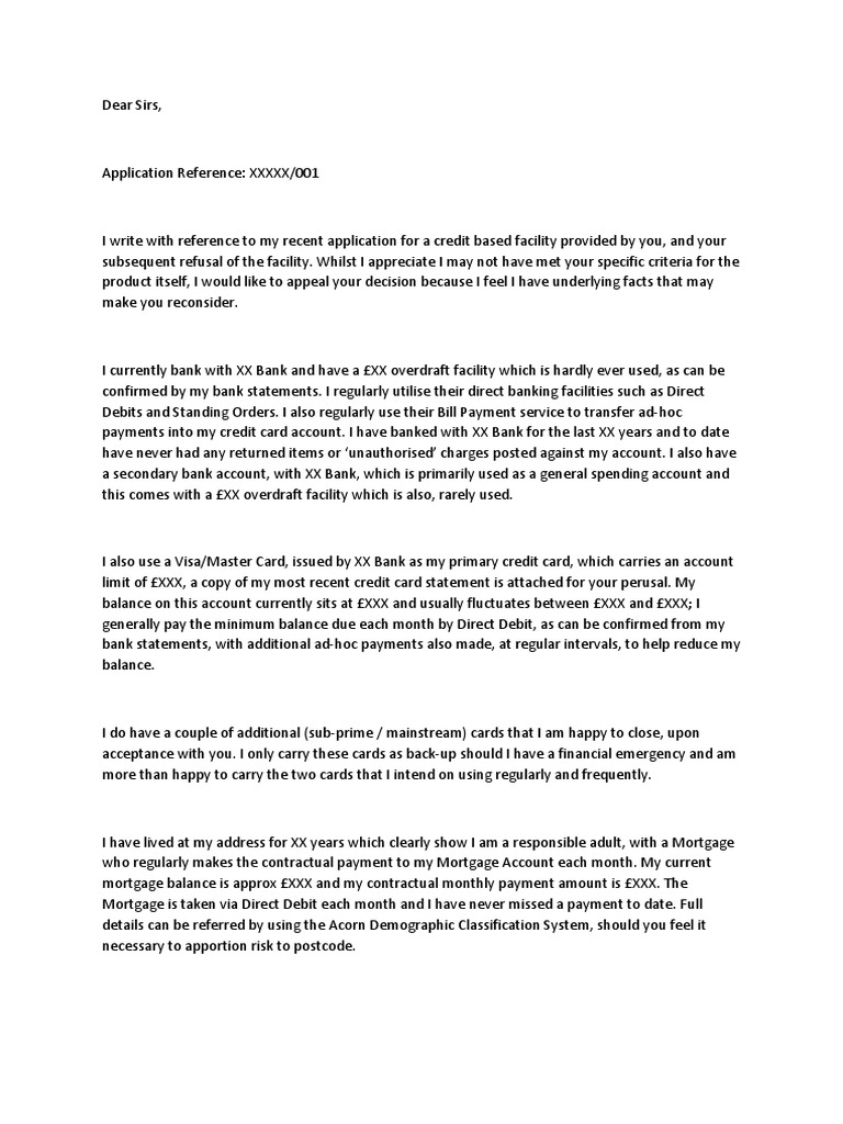 Bank Appeal Letter | PDF | Debits And Credits | Overdraft