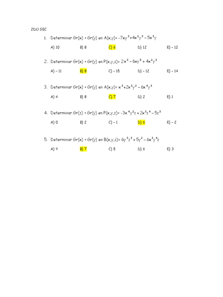 Algebra Simul II - 2do Sec | PDF | Métodos y materiales de enseñanza