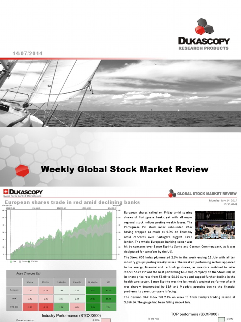 Weekly Global Stock Market Review | PDF | Stock Market Index | Stock Market