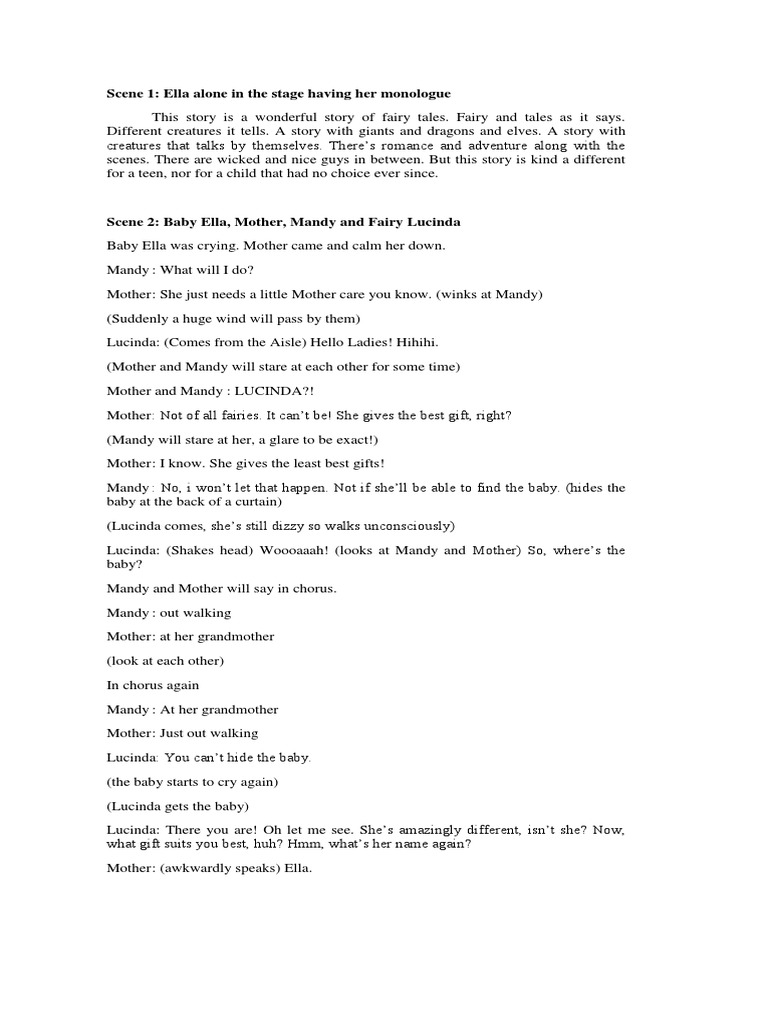 Ella Enchanted Script | PDF