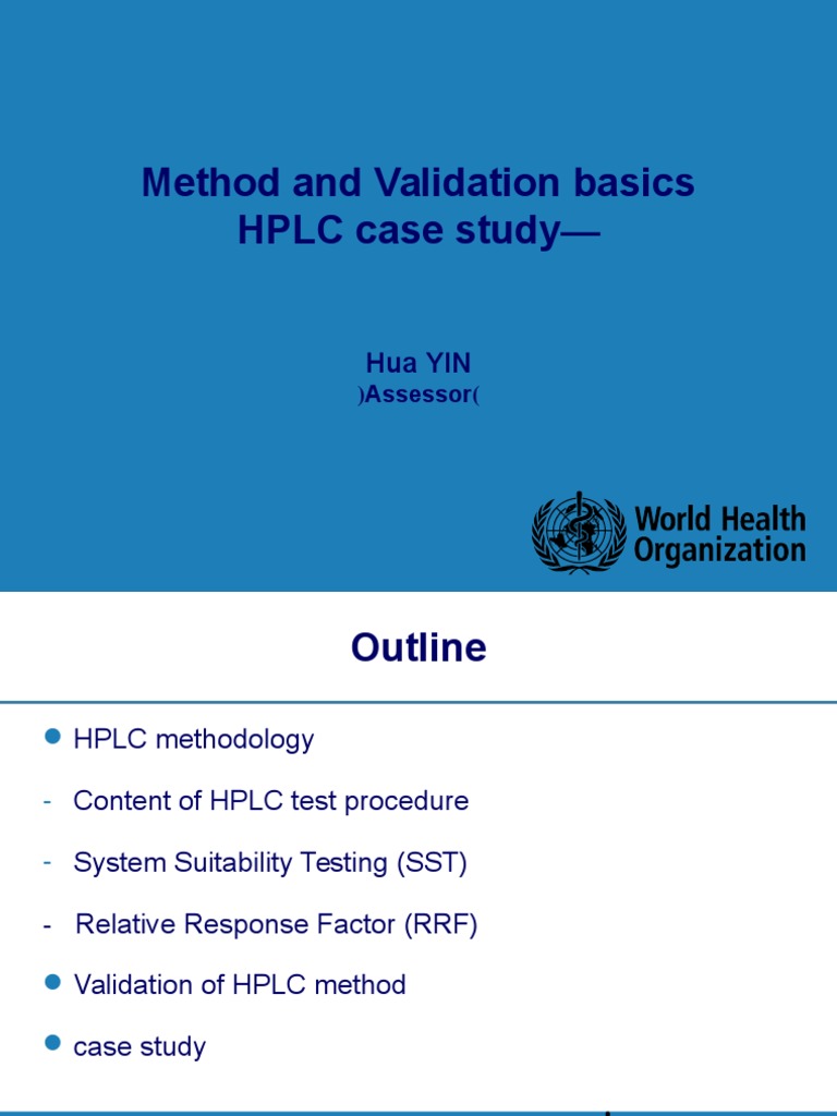 WHO Method Validation | PDF | High Performance Liquid Chromatography ...
