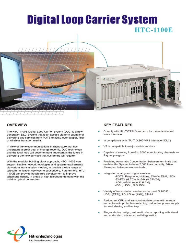 Digital Loop Carrier | PDF | Digital Subscriber Line | Telephony