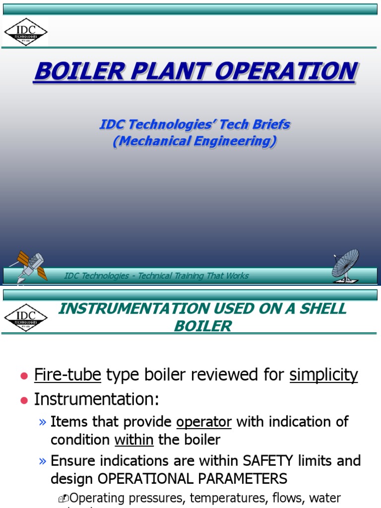 Boiler Plant Operation | PDF | Boiler | Instrumentation