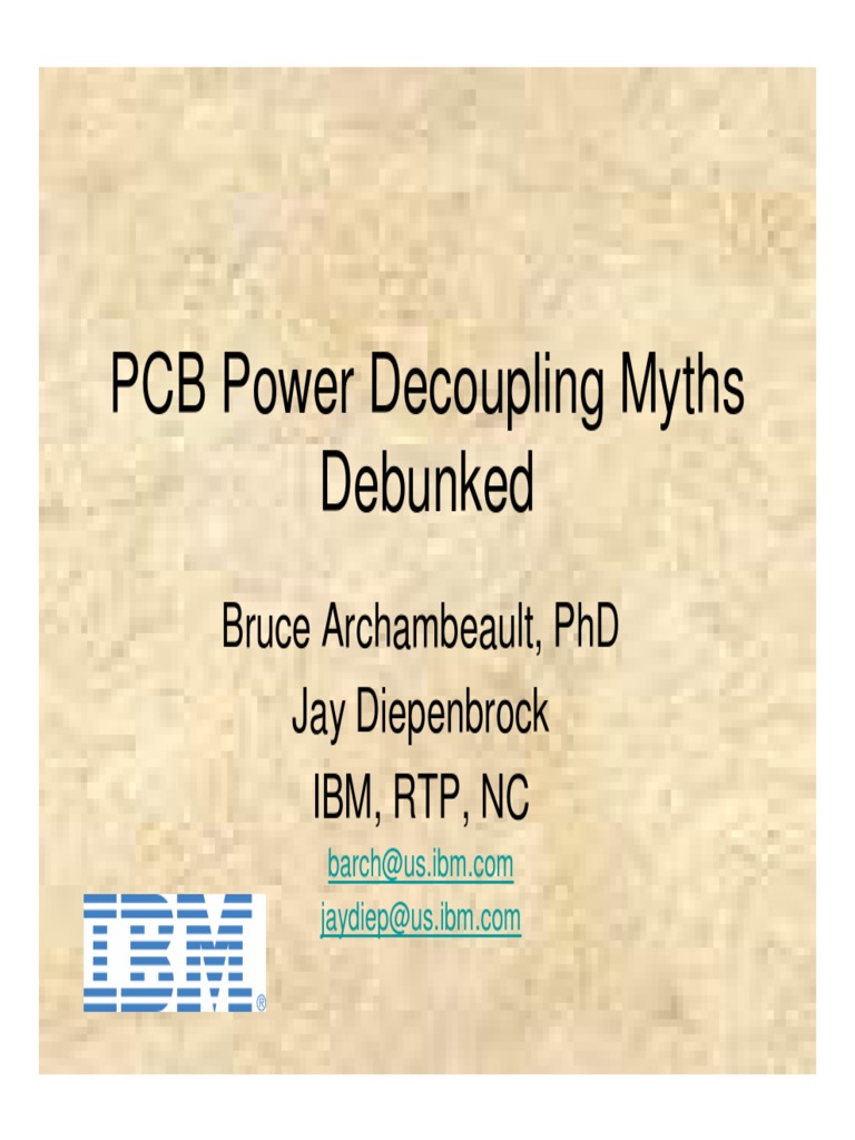 01 PCB Power Decoupling Myths Debunked | PDF | Capacitor | Electrical ...