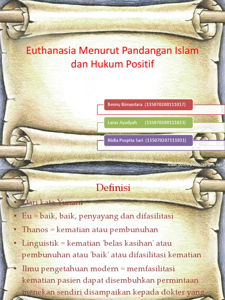 Euthanasia dalam Islam dan Hukum | PDF
