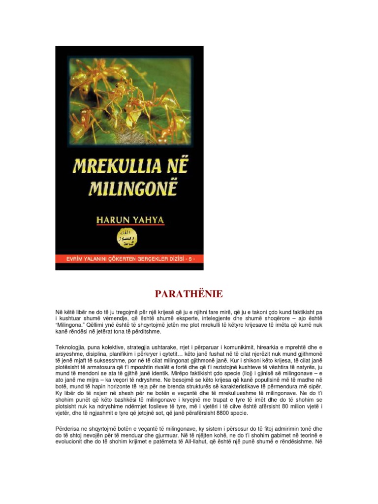 HARUN JAHJA''Mrekullia Ne Milingonë'' | PDF