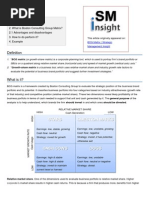 The BCG Matrix and GE9 Matrix | PDF | Economies | Business