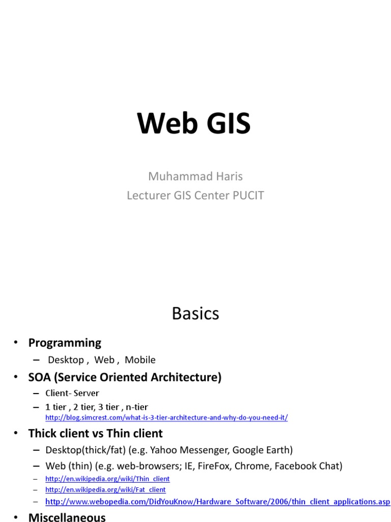 WebGIS - by Muhammad Haris | PDF | Geographic Information System | Web ...