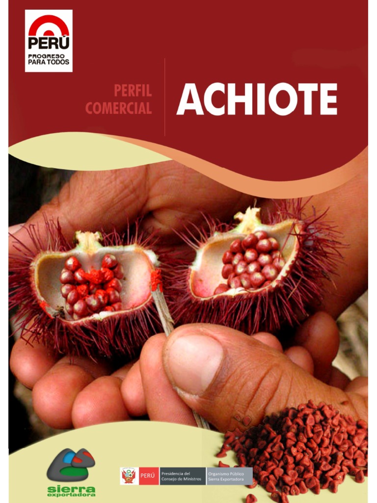 Perfil Del Achiote | PDF | Alimentos | Agricultura