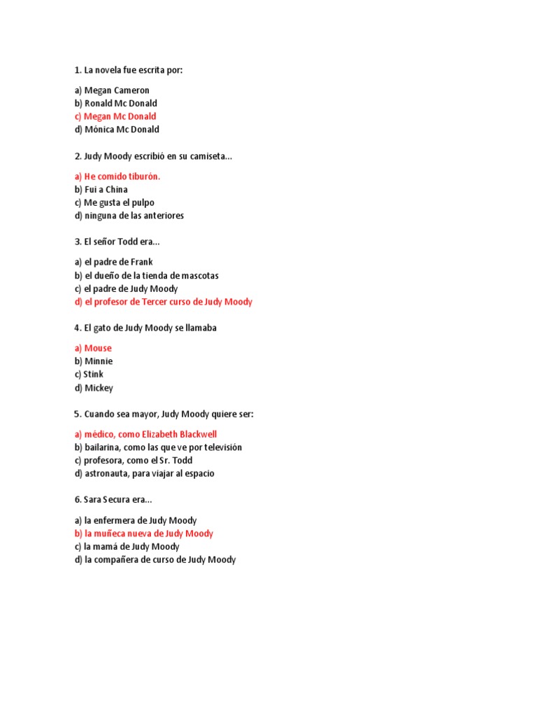 Prueba Judy Moody | Ocio