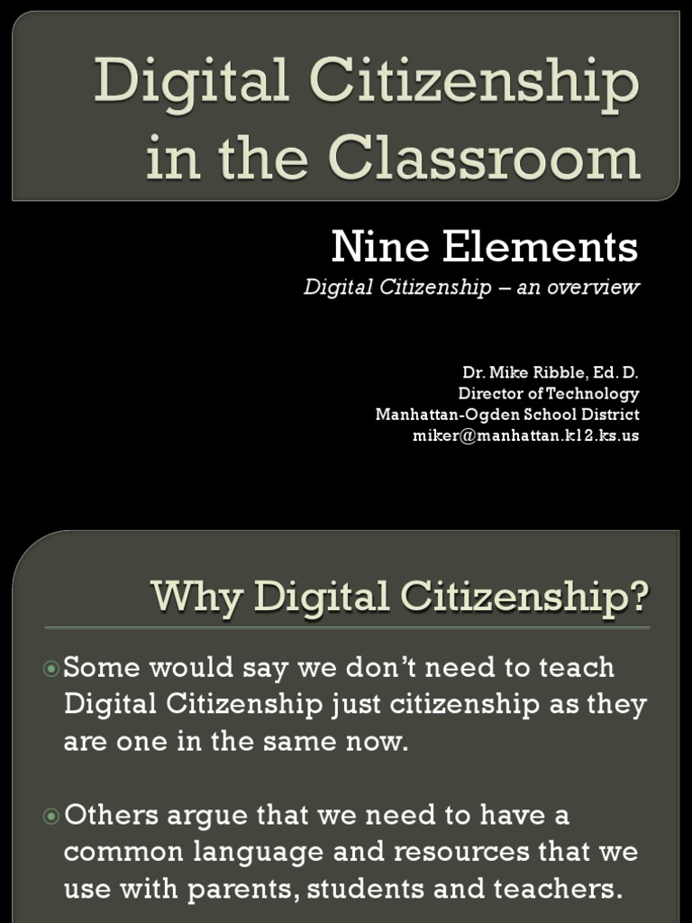 Digital Citizenship Presentation | PDF | Copyright Infringement ...