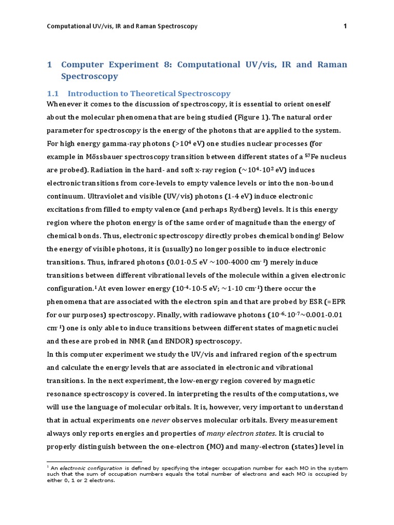 Orca Labs 7 UVVIS IR Raman | PDF | Spectroscopy | Dipole Orca Labs 7 UVVIS IR Raman | PDF | Spectroscopy | Dipole