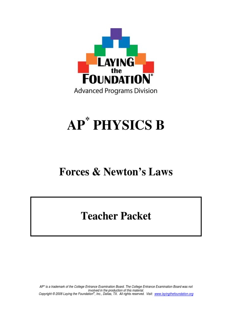 Physics MC Forces Newtons Laws | PDF | Friction | Force